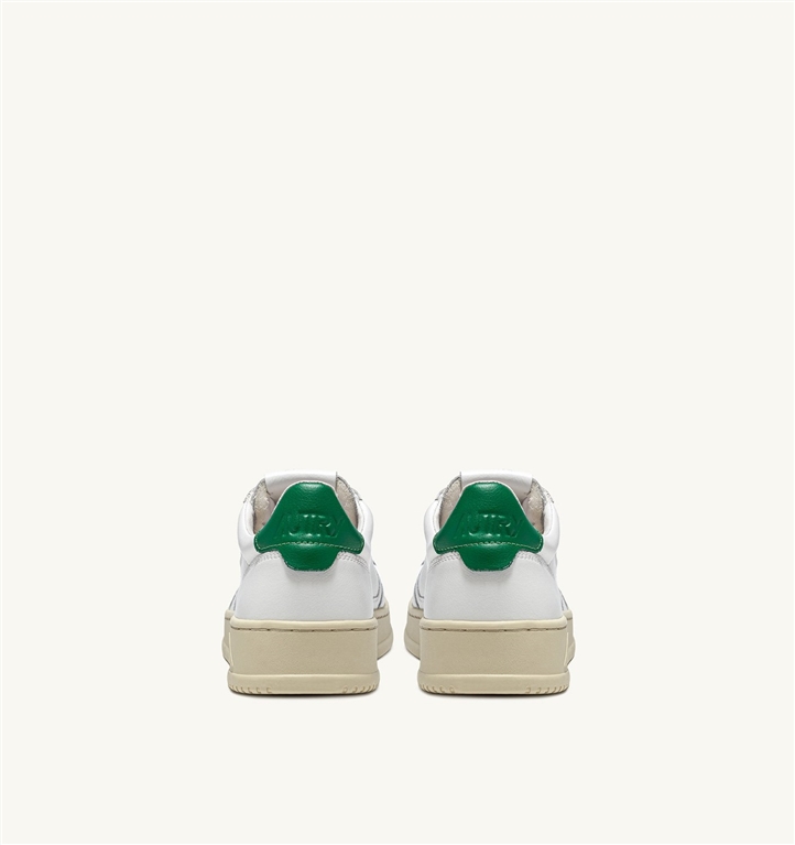 SNEAKERS MEDALIST LOW IN PELLE BIANCA E VERDE Autry - Scarpe - Sneakers